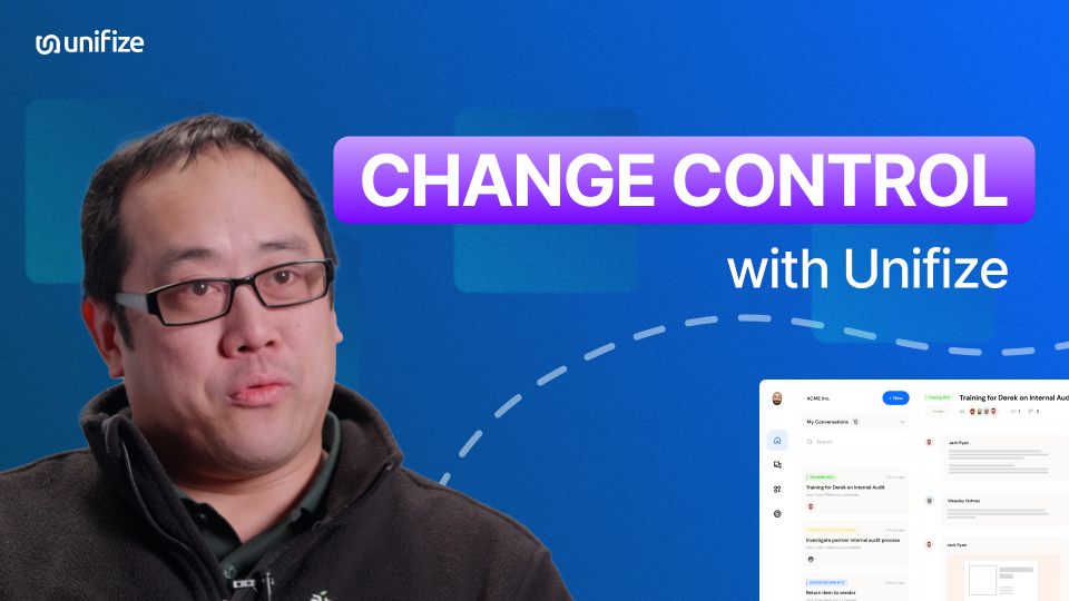 Change control with Unifize